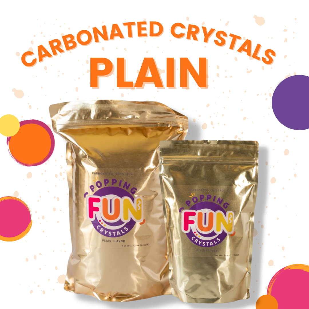 Popping Fun Plain Carbonated Crystals - 1.5lb & 4.5lb Bag Size ...